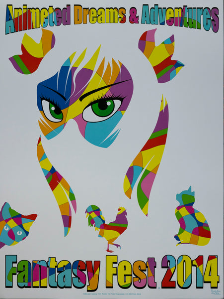 Official 2014 Fantasy Fest Poster Animeted Dreams and Adventures by Pe ...